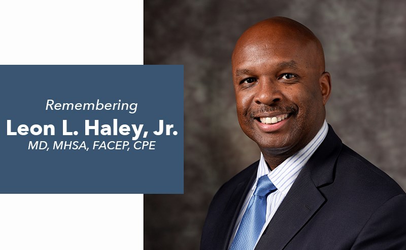ACEP Remembers Emergency Medicine Leader Dr. Leon Haley, Jr. | ACEP