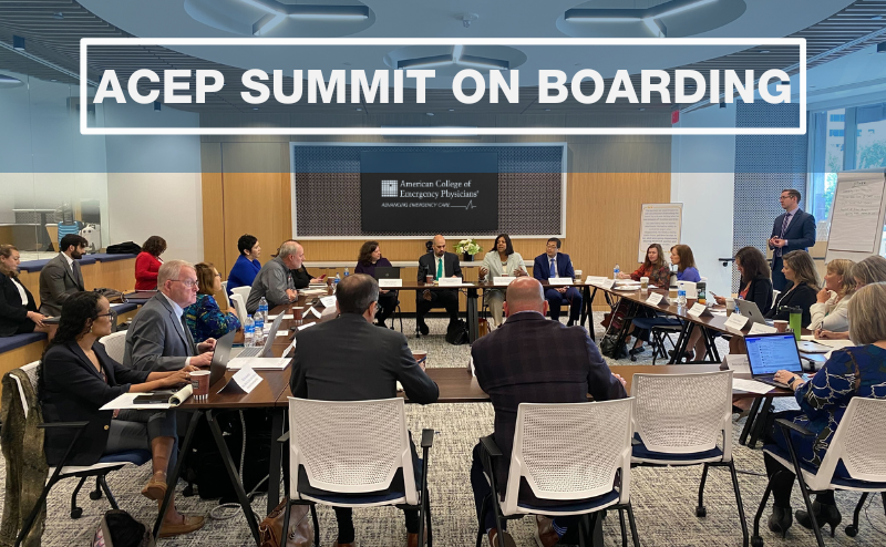 ACEP Leads National Summit on the Boarding Crisis | ACEP