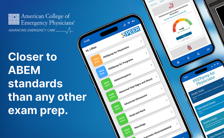 Download the New ACEP PEER Mobile App Today | PEER